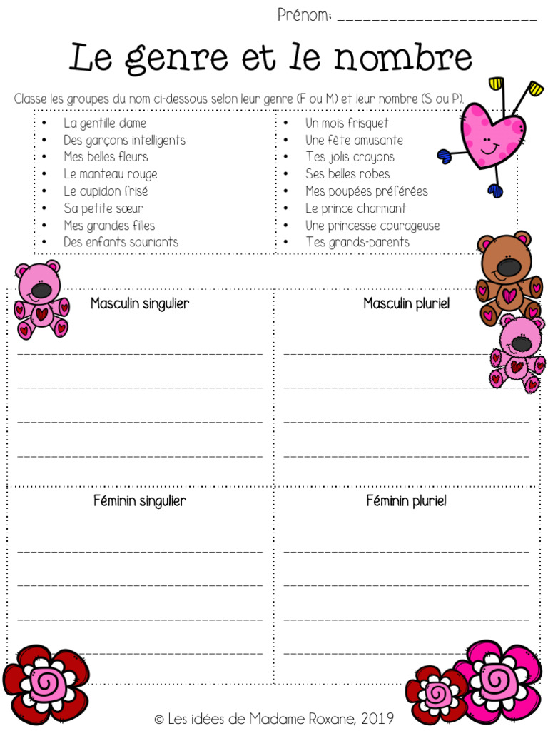 Le Genre Et Nombre | PDF