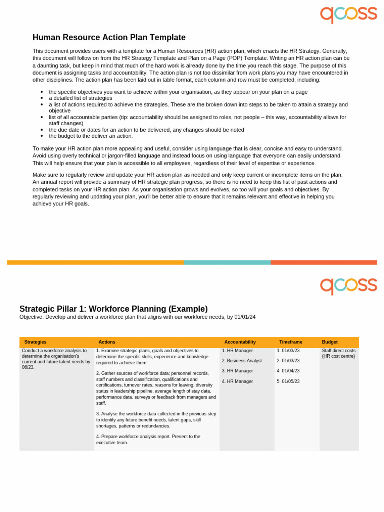 Human-Resource-Action-Plan-Template-1 | PDF
