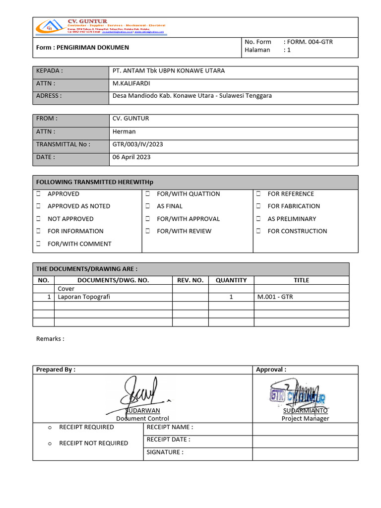 FORM 004-GTR_Review | PDF