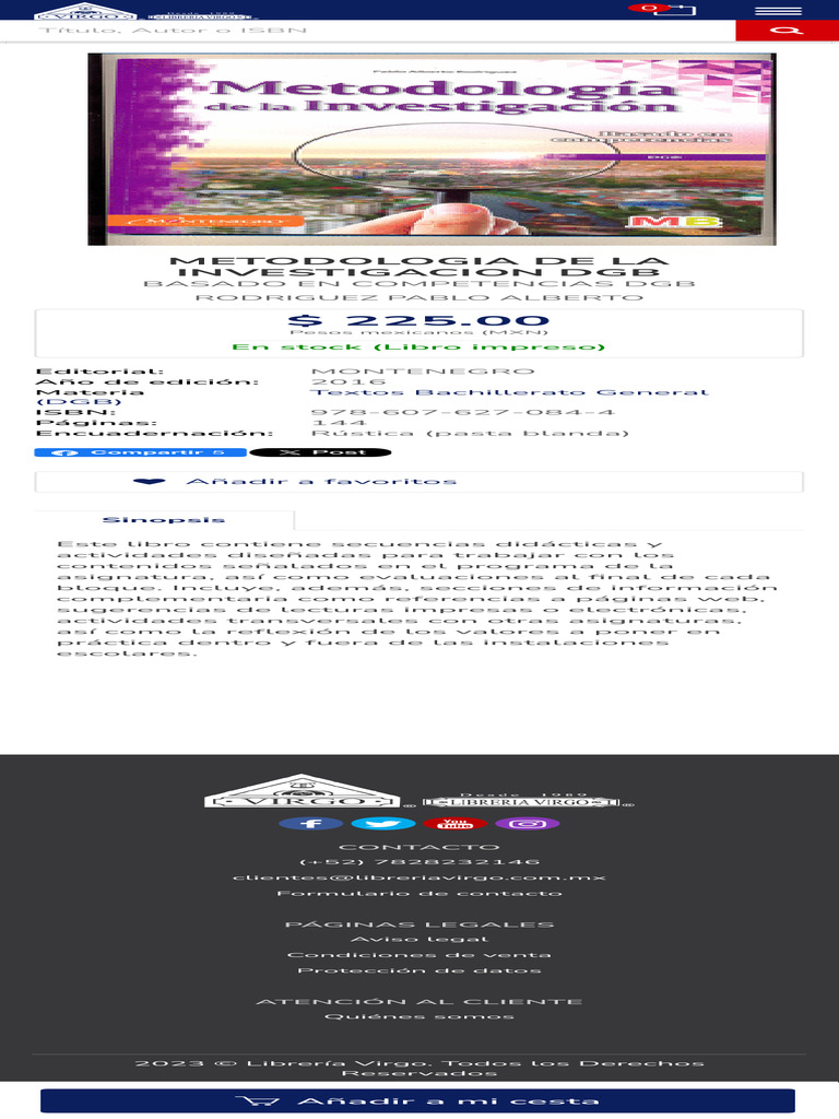 Metodologia de La Investigacion Dgb. Basado en Competencias Dgb. Rodriguez Pablo Alberto ...