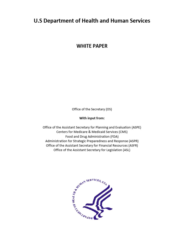 HHS White Paper Preventing Shortages Supply Chain Vulnerabilities | PDF