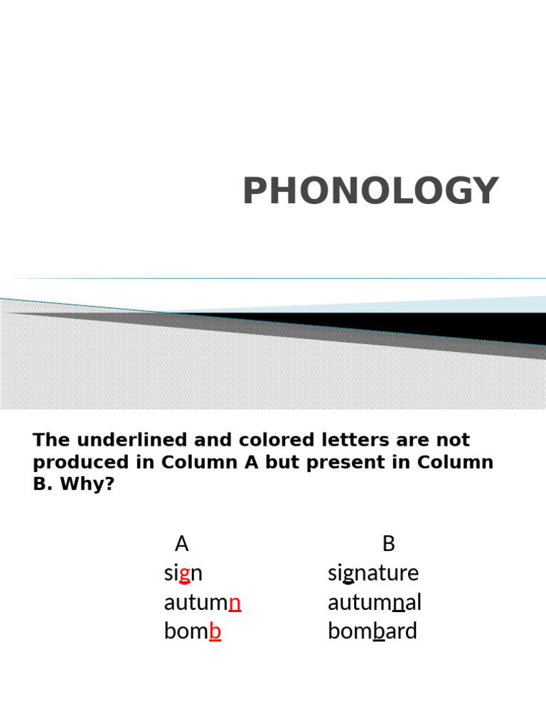 Phonology Part 1 | PDF