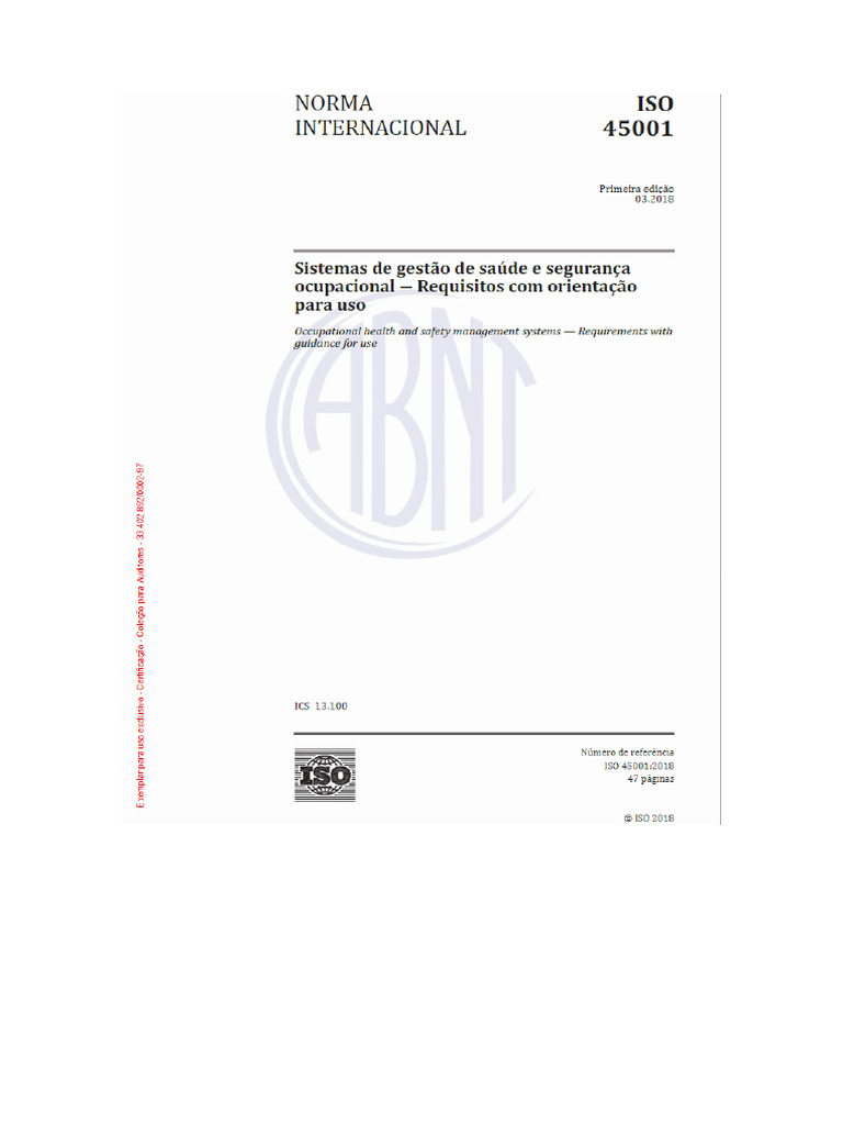 Iso 45001-18 | PDF