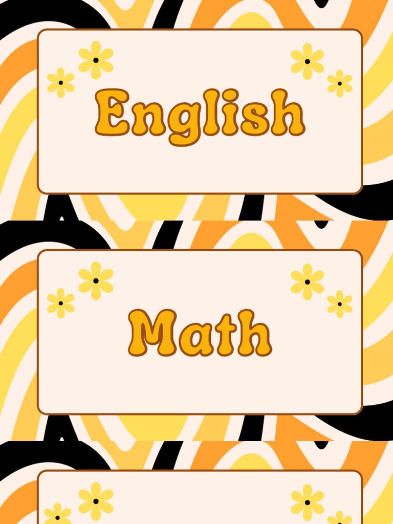 Orange Groovy Retro Daily Agenda Presentation | PDF