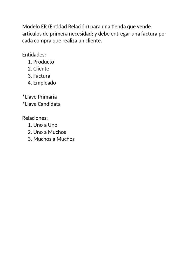 Modelo ER | PDF