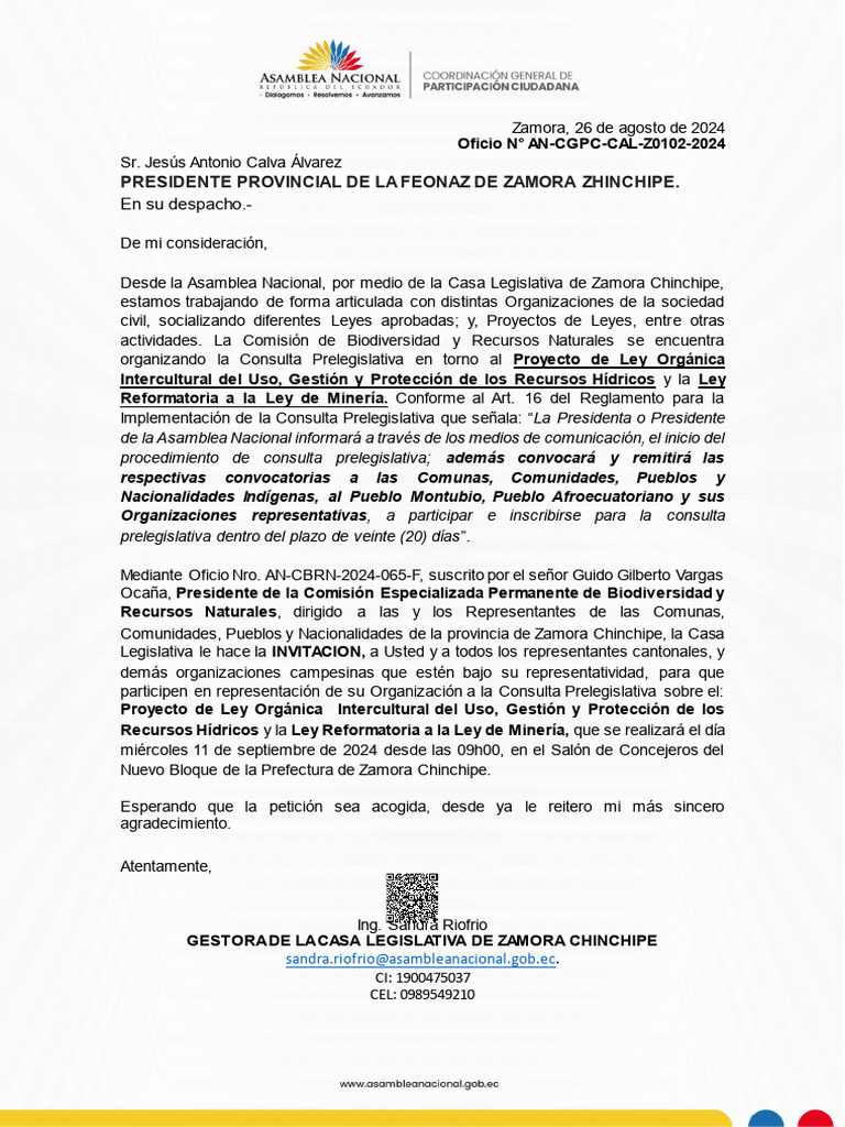 Oficio 102 Signed | PDF