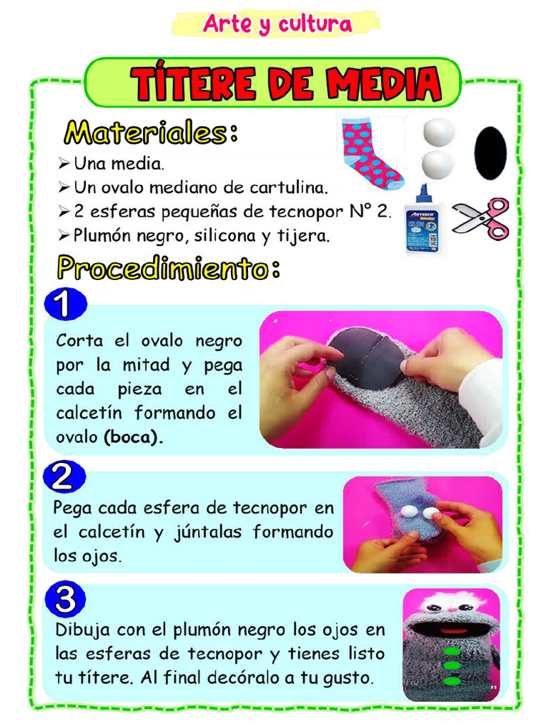 Ficha Arte - Titeres de Media | PDF