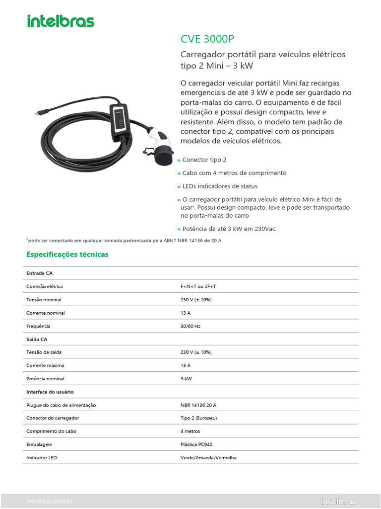 Datasheet Cve 3000p | PDF