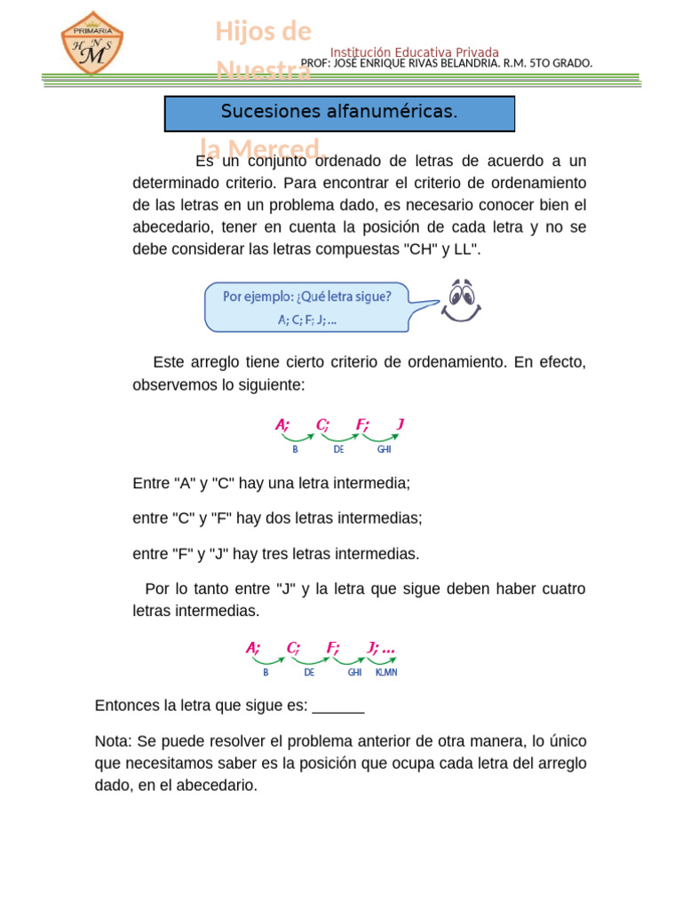 Pra RM 5to HSM 2021 | PDF