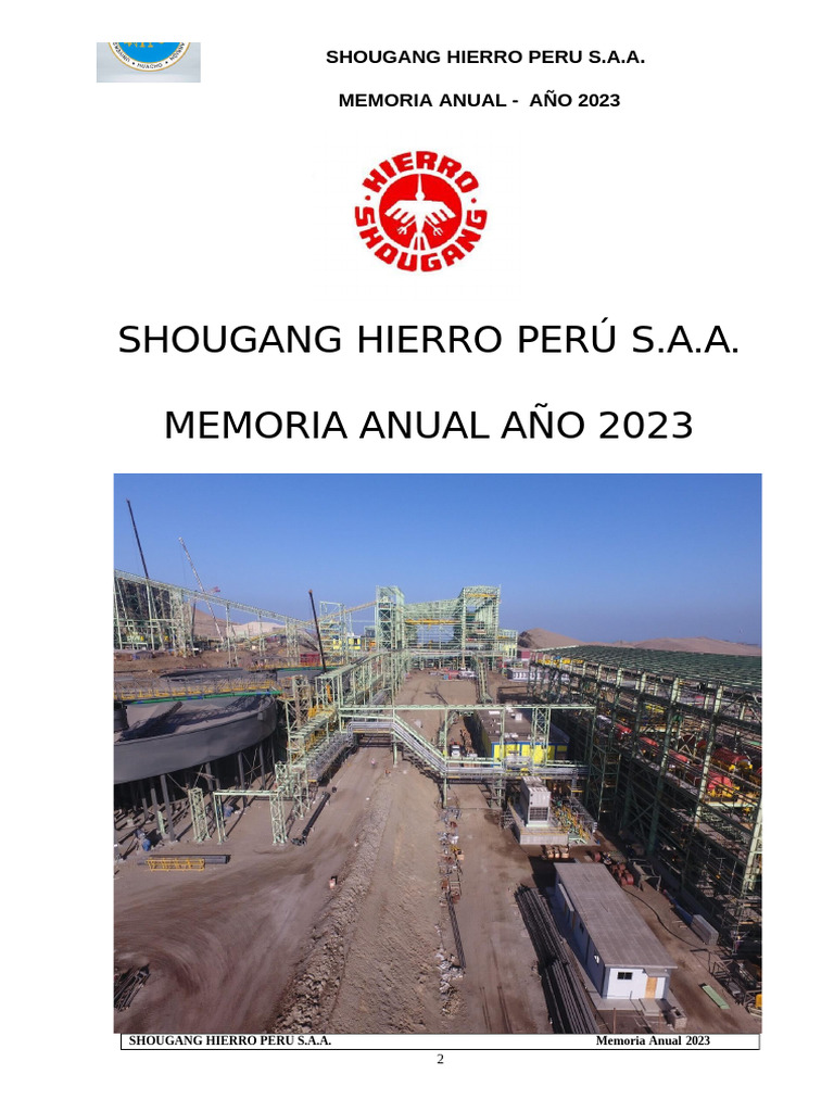 SHOUGANG HIERRO PERÚ S | PDF