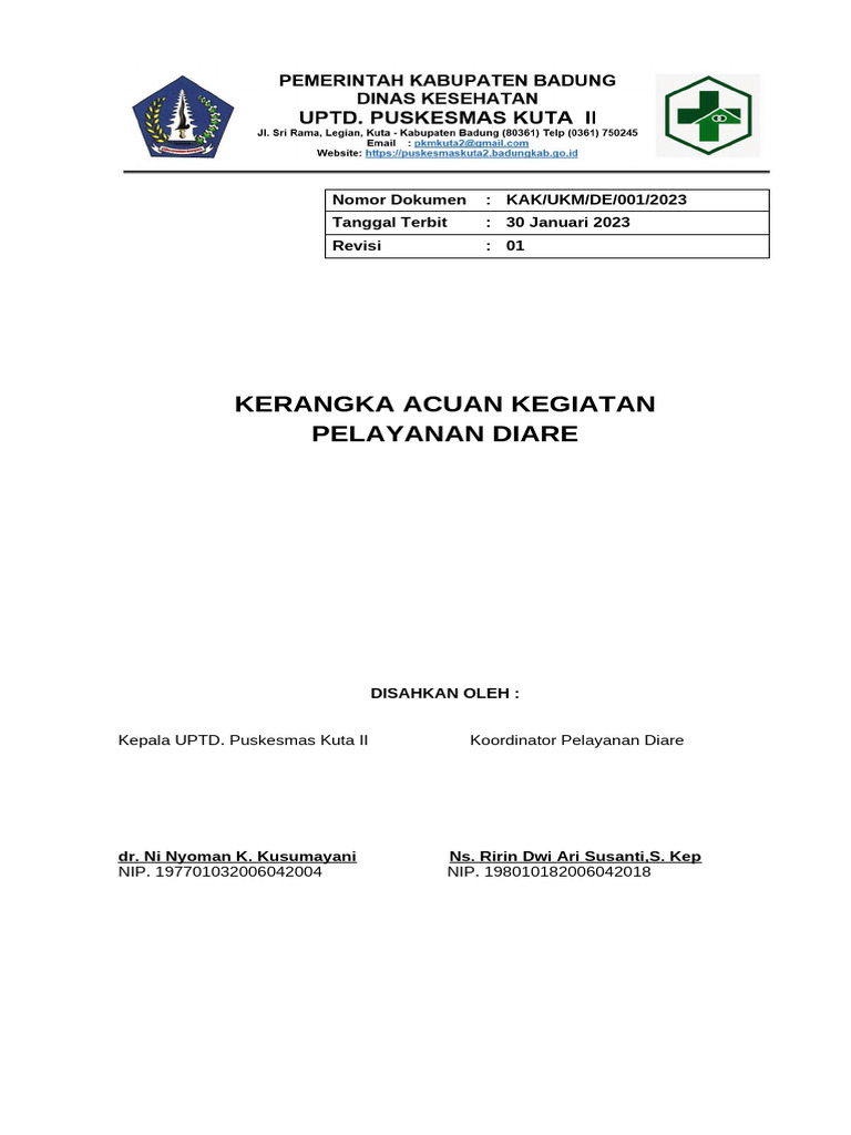 Kak Diare 2023 | PDF