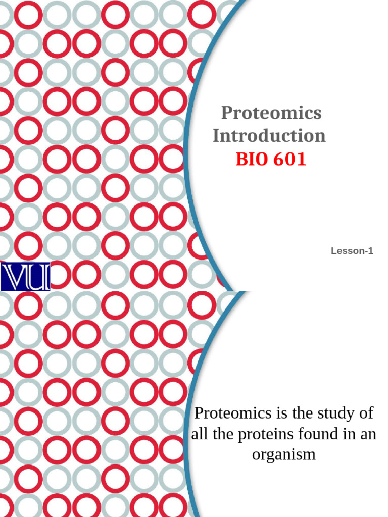 121.Proteomics-Introduction To Proteomics | PDF