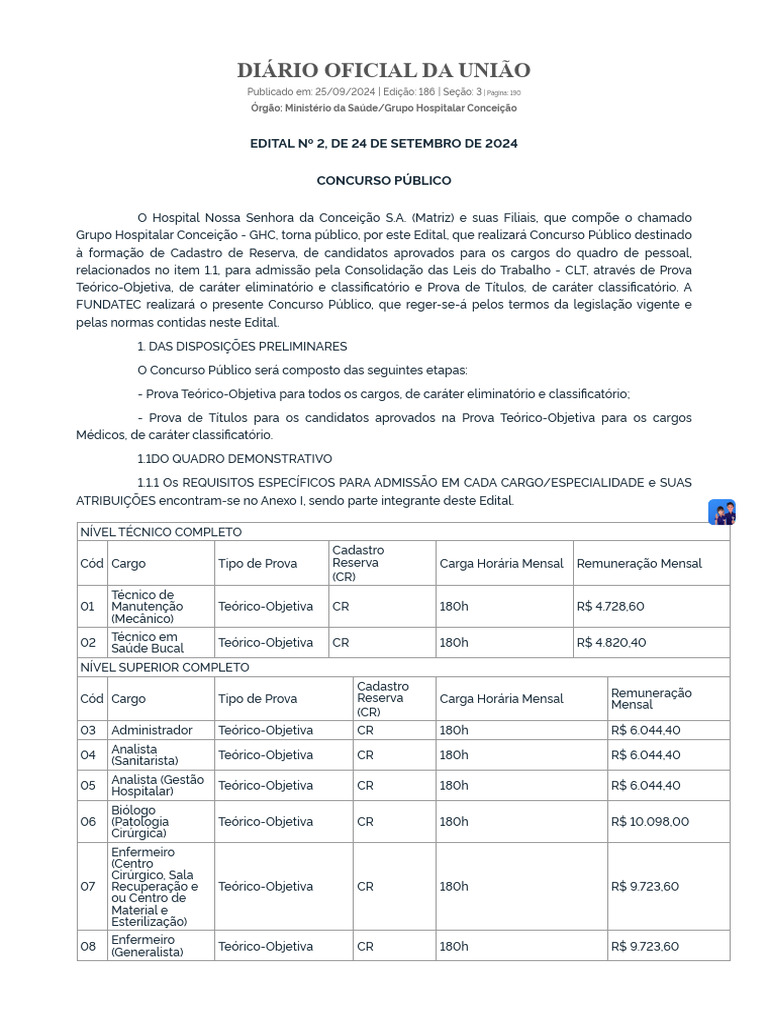 Edital GHC 02 2024 | PDF