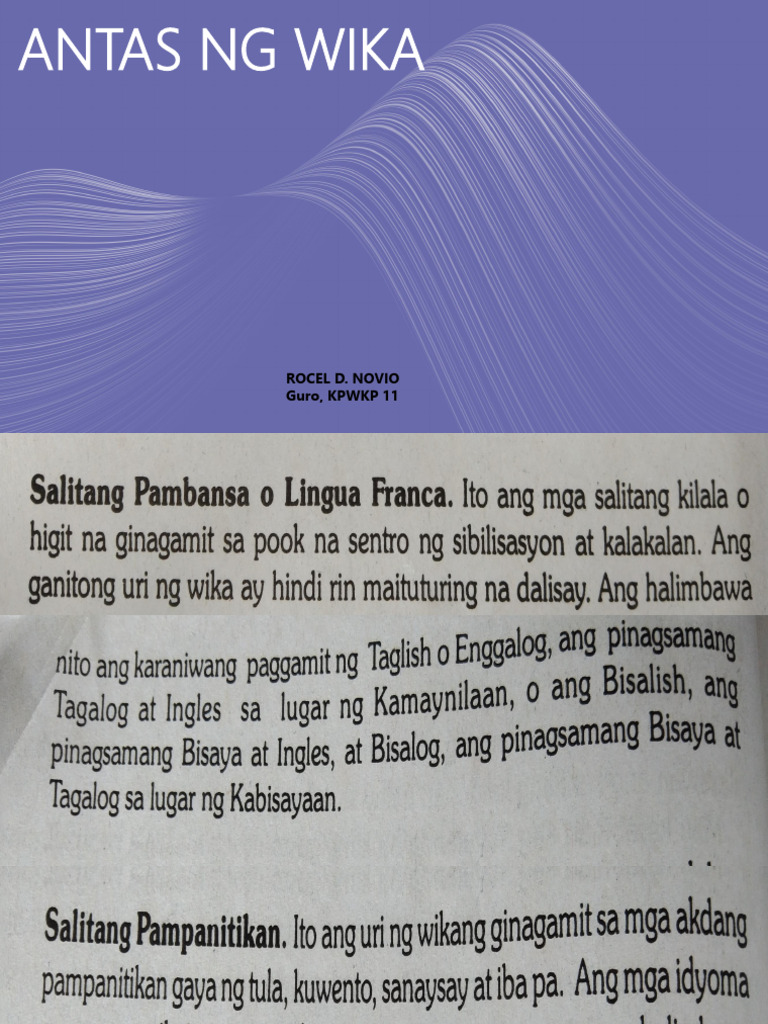 ANTAS-NG-WIKA (1) | PDF