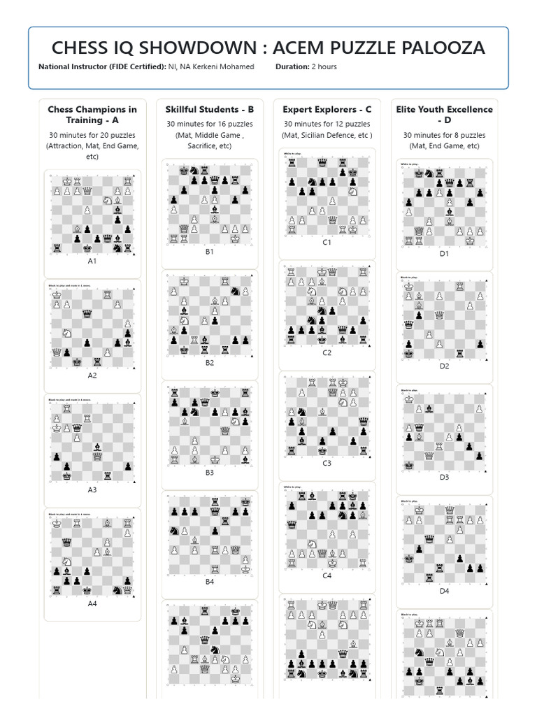 IQ Chess Evaluation | PDF
