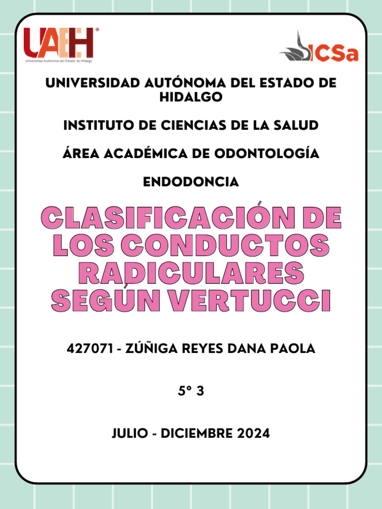 Clasificación de Vertucci | PDF