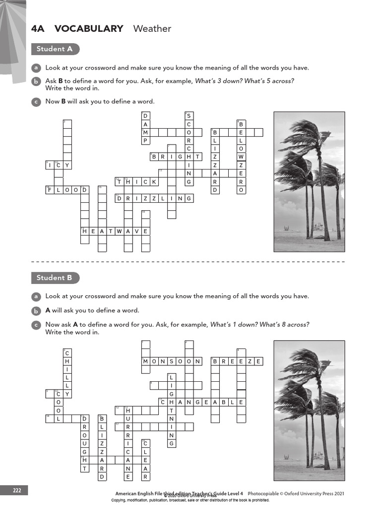 Vocabulary Activity (4A) | PDF