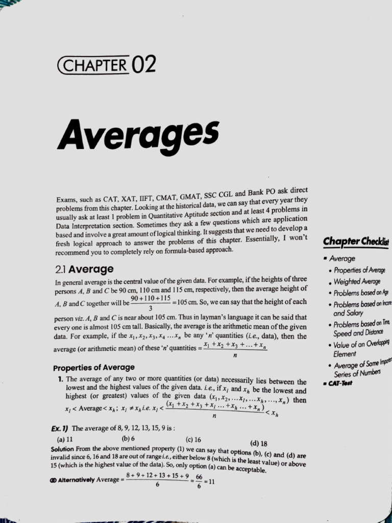 Averages | PDF