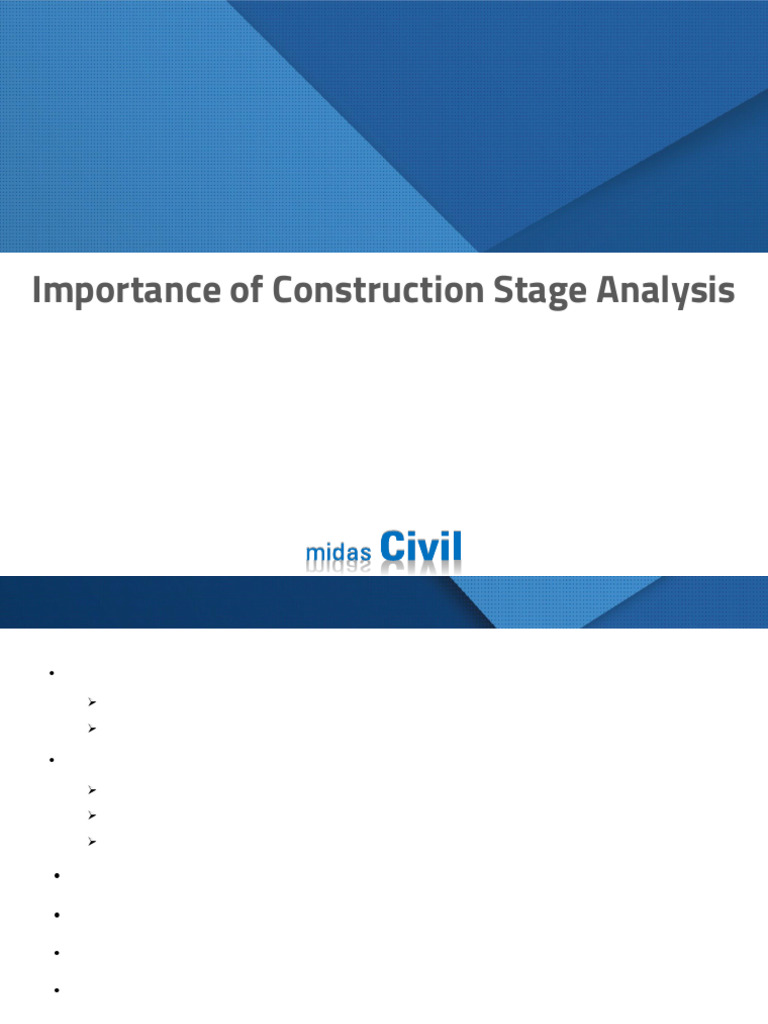 Importance of Construction Stage Analysis | PDF