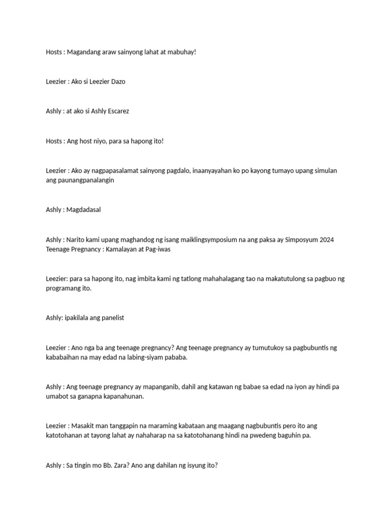Script Fil | PDF