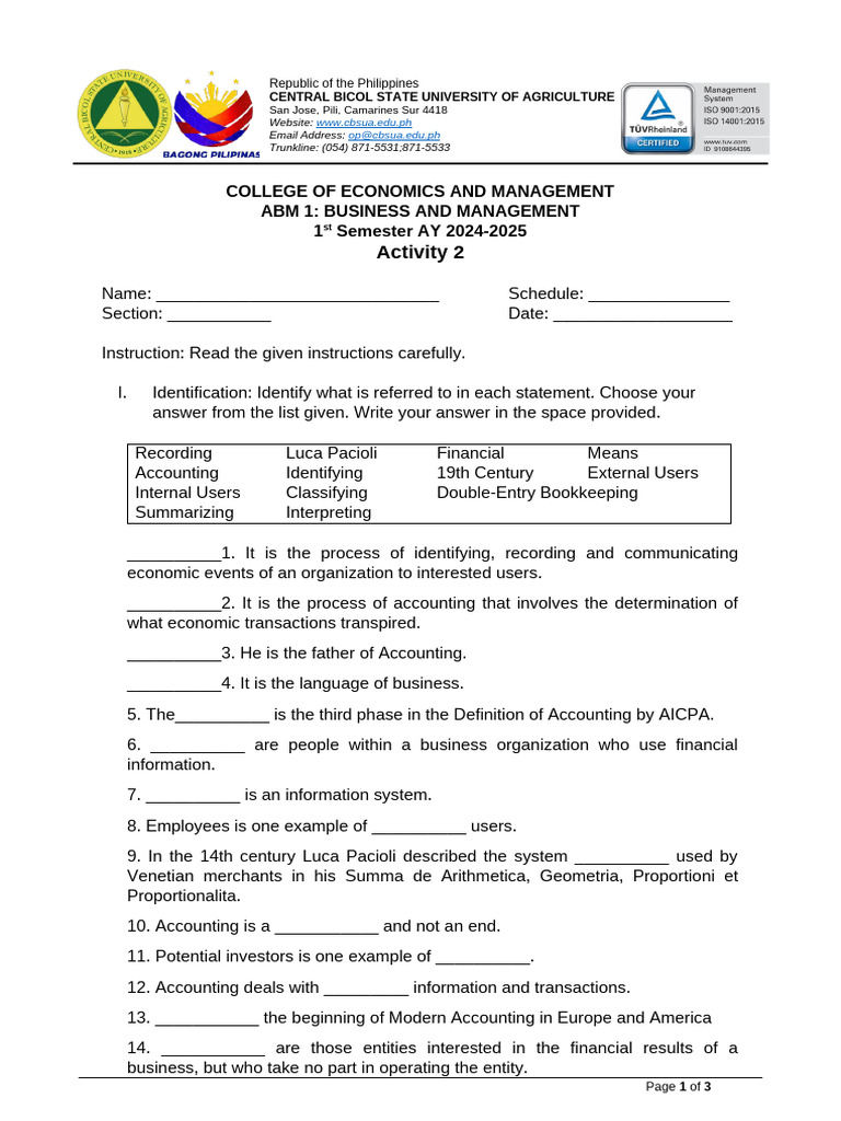ABM1 Asynchronous Activity | PDF