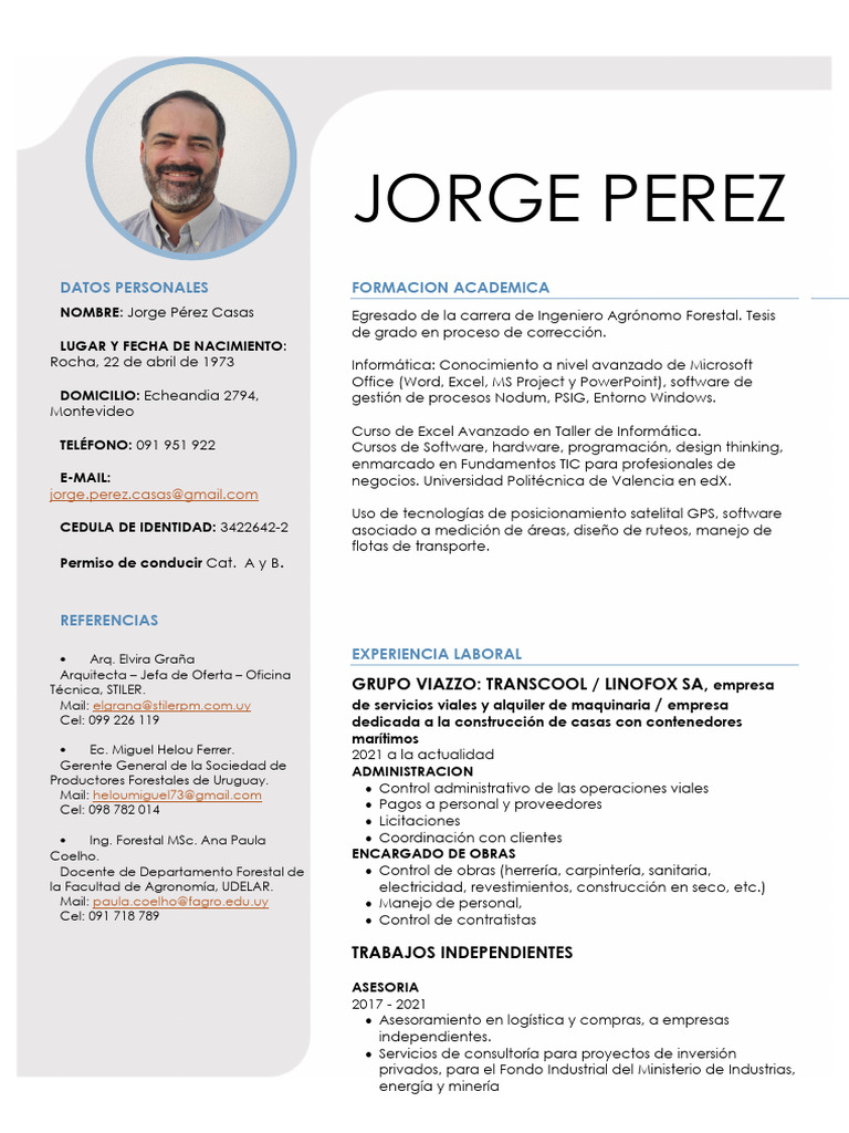 Curriculum Vitae Jorge Pérez-1 | PDF