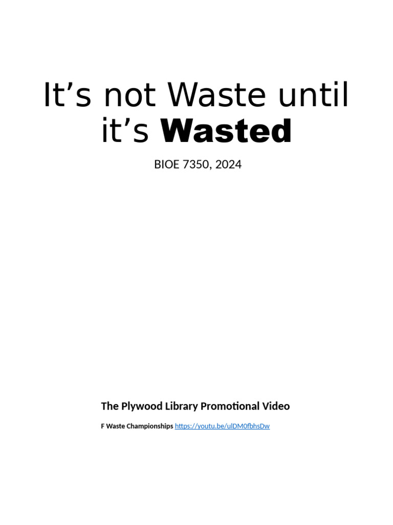 Waste | PDF