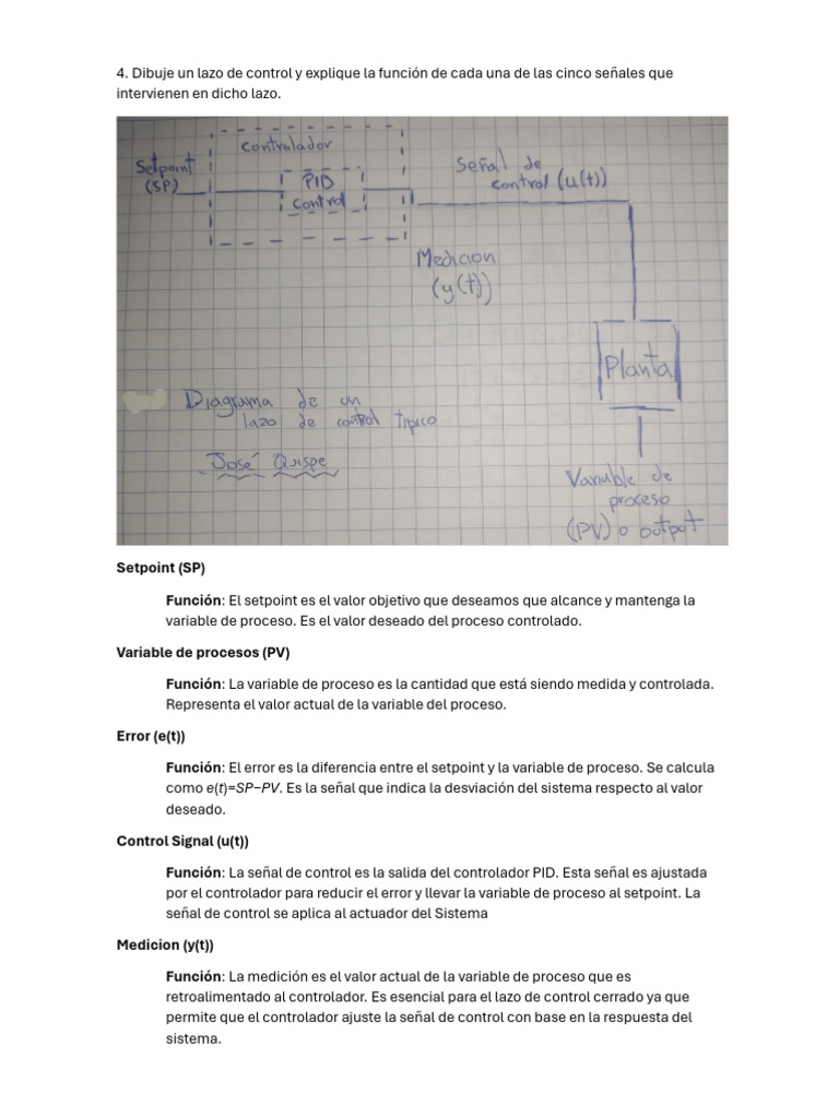 Funciones en un Lazo de Control PID | PDF