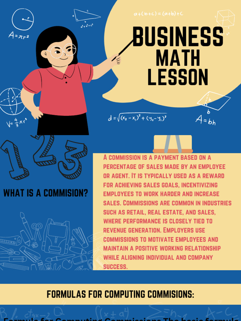 Blue and Cream Modern Minimalist Math Class Presentation | PDF