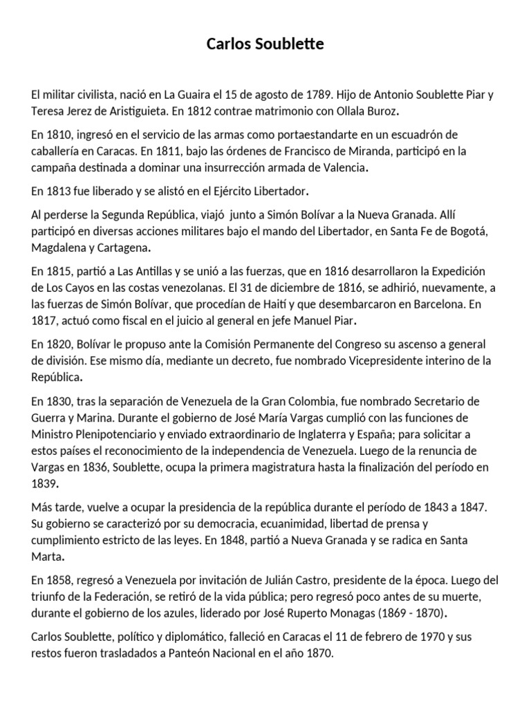 Carlos Soublette | PDF