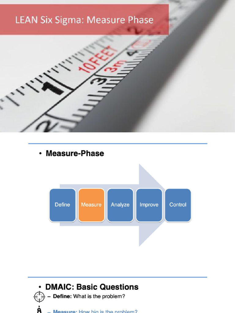 6 - DMAIC - Measure Phase | PDF