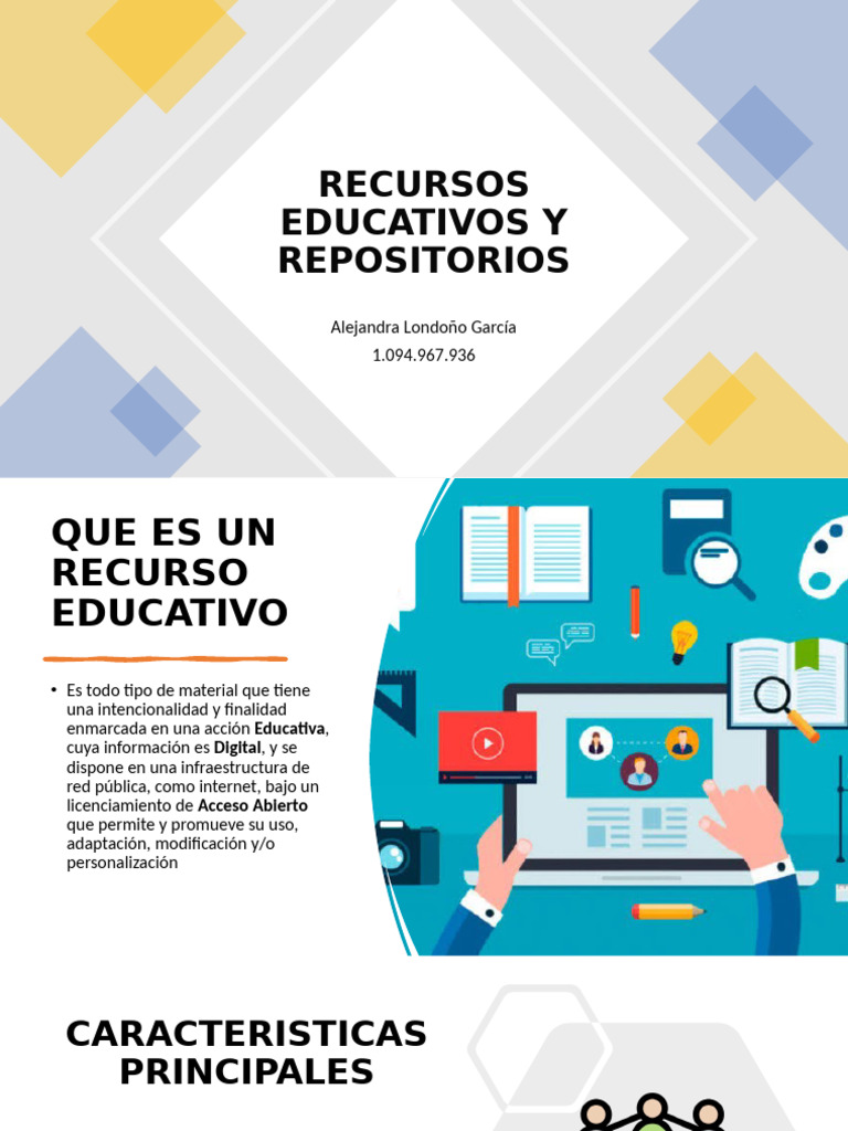 Recursos Educativos y Repositorios | PDF