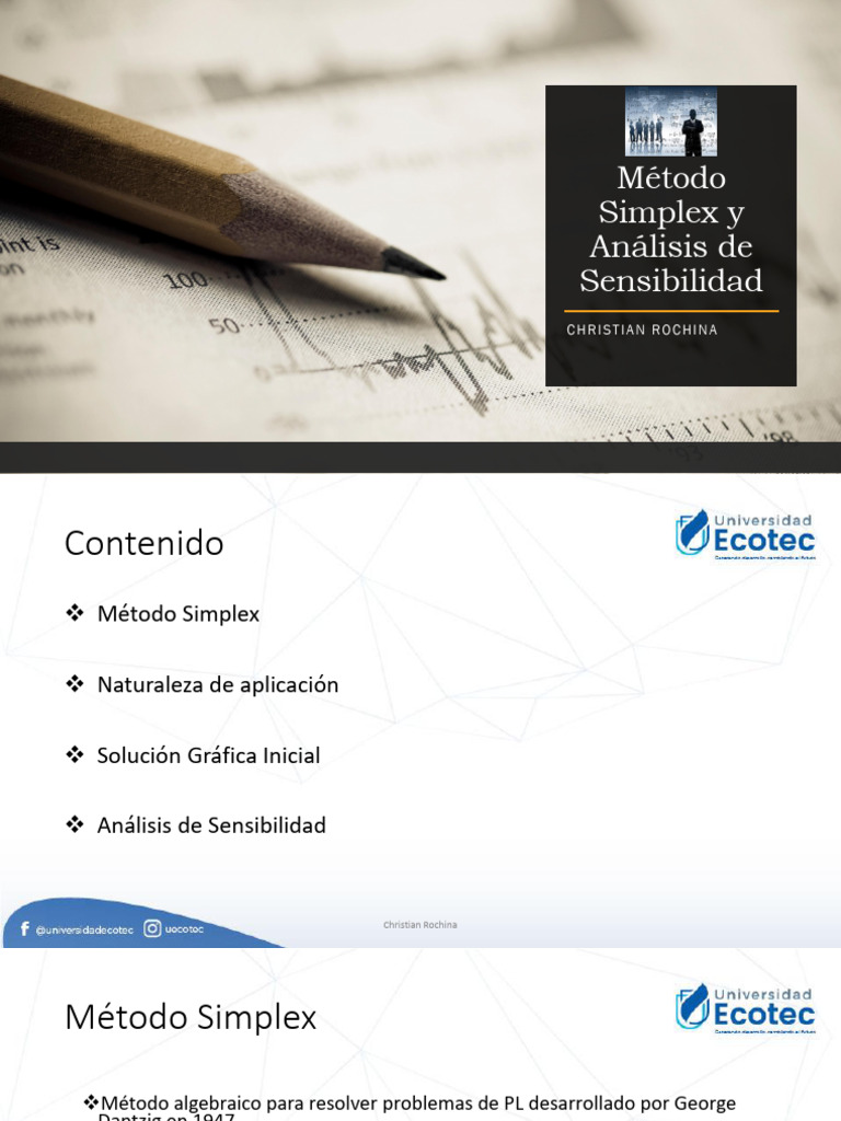 Método Simplex y Análisis de Sensibilidad - Clase 2 | PDF