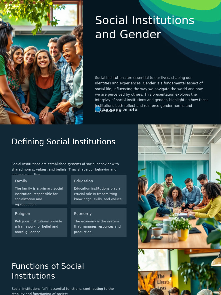 Social Institutions and Gender | PDF