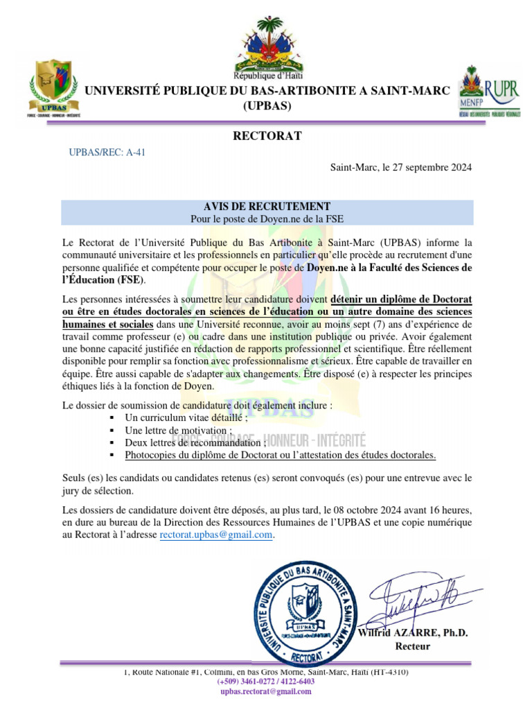 Upbas Rec A-41 | PDF