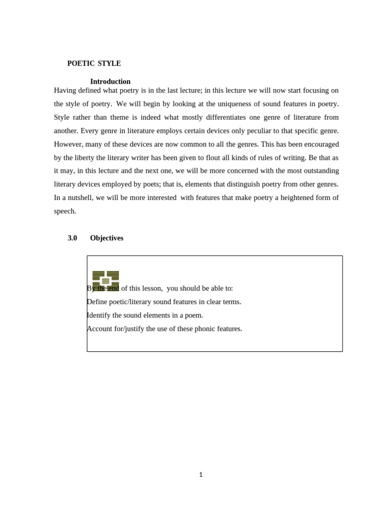 Poetic Style | PDF