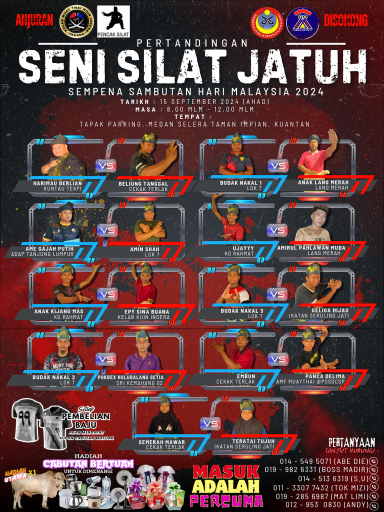 Poster Pertandingan Silat 2024 | PDF