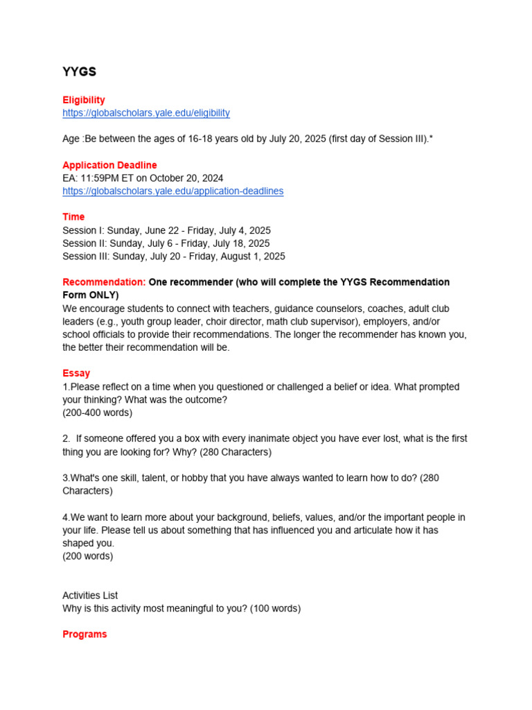 YYGS | PDF