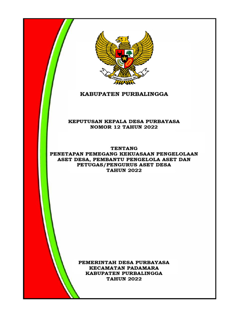 SK No 12 Tahun 2022 V5aczo SK No 12 Tahun 2022 Tentang Pengelola Dan Pengurus Aset PDF | PDF