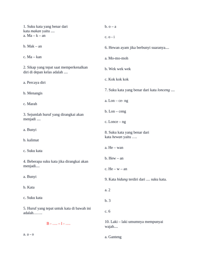 Bahasa Indonesia | PDF