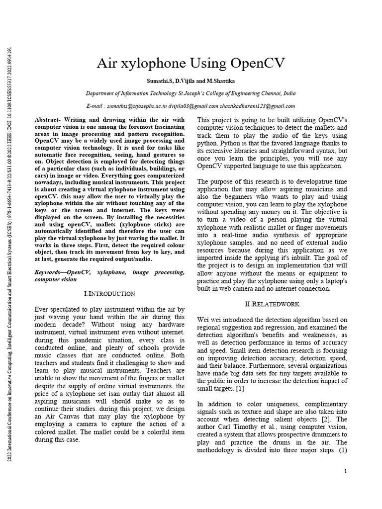 Air_xylophone_Using_OpenCV | PDF