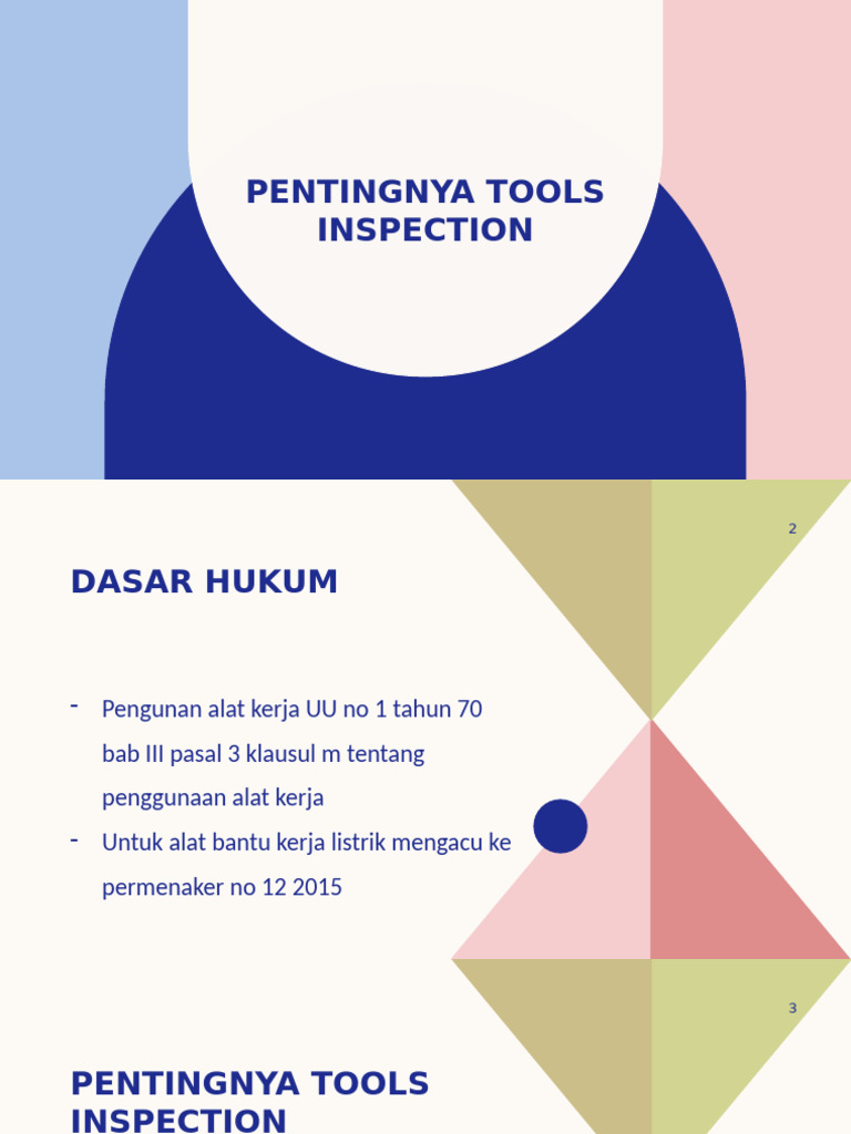 Pentingnya Inspeksi Alat Kerja | PDF