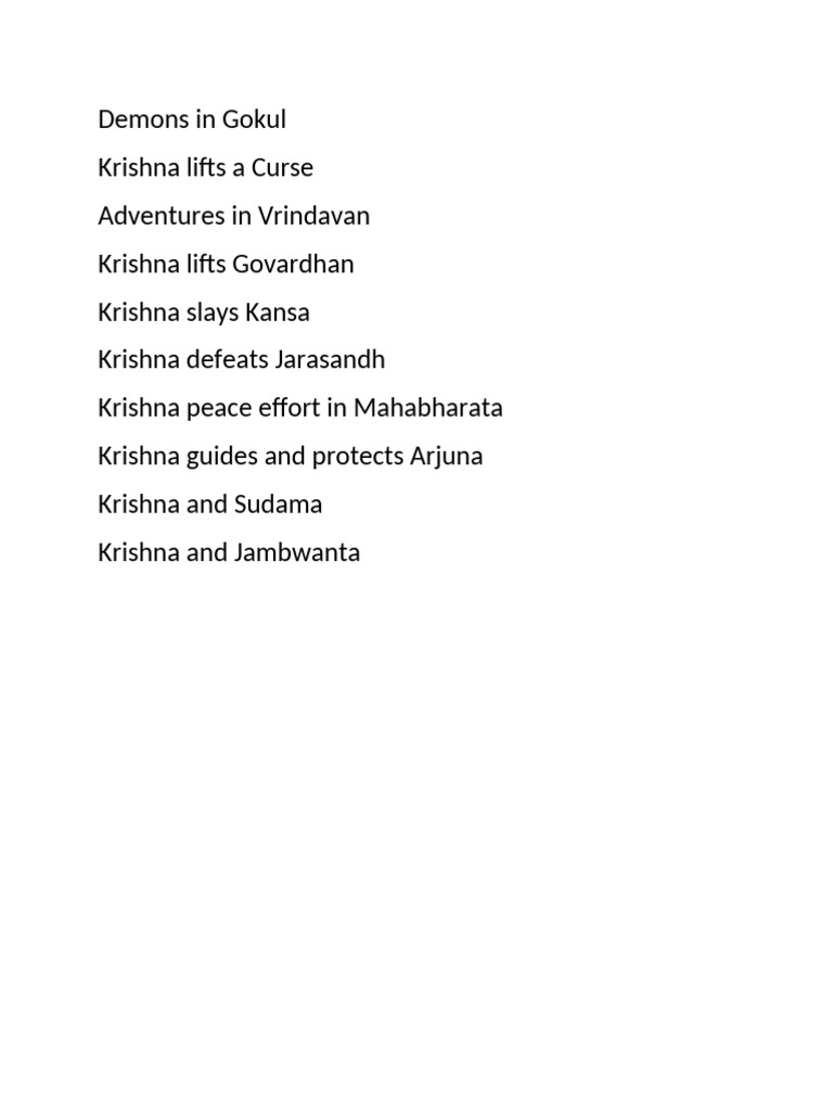 Demons in Gokul | PDF