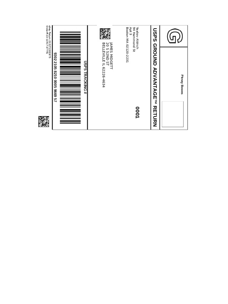 Sigma Lens Return Label | PDF