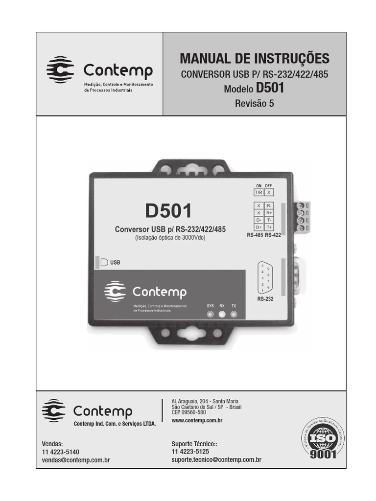 MANUAL D501 REV.05 | PDF