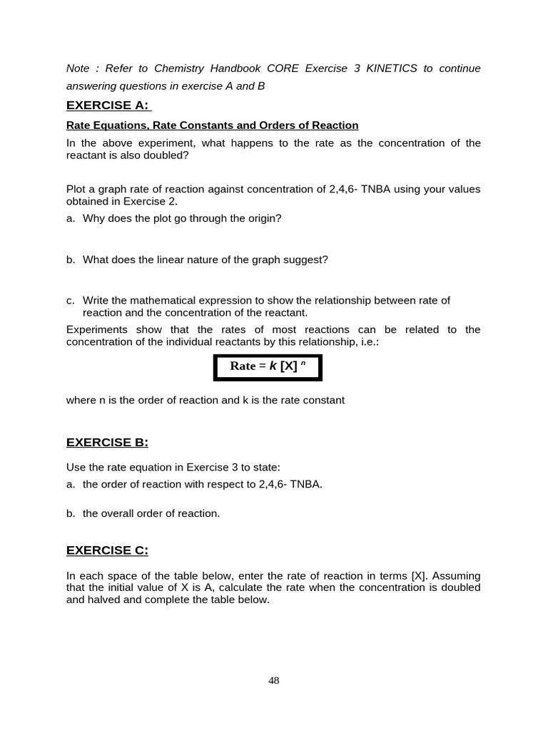 Topic 16 Chemical Kinetics | PDF