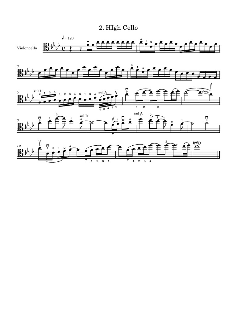 01 - Full Score - Adding Unnecessary Cello Solos | PDF