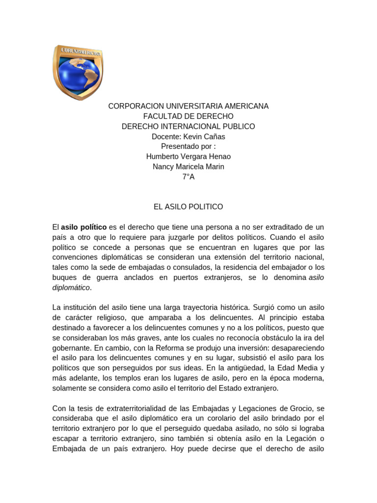 Asilo Politico | PDF