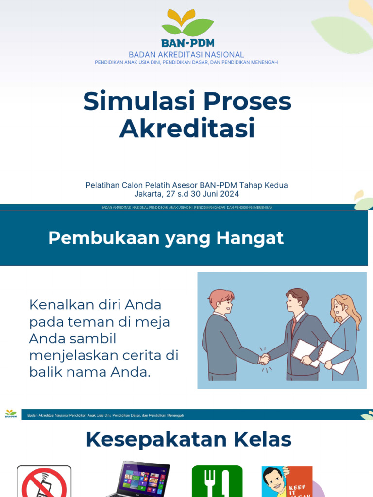 Simulasi Proses Akreditasi 1 | PDF