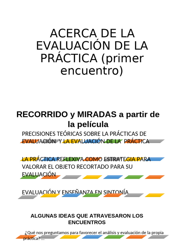 EVALUACION DE LA PRÁCTICA PPT 2024 | PDF
